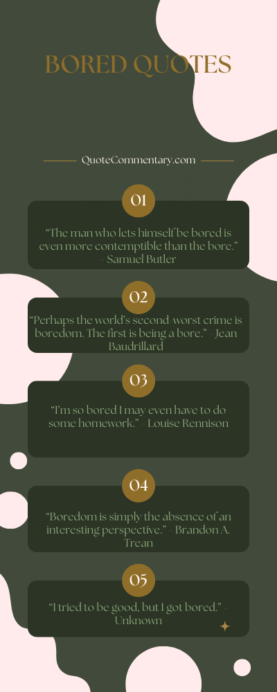 50 Bored Quotes Their Meanings Explanations